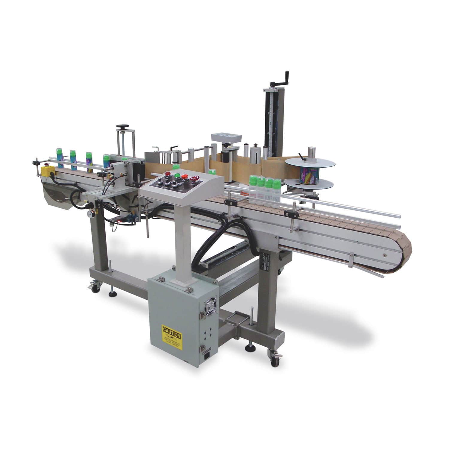 Automatic labeler - 6115orientingwrap - Label Aire - in-line