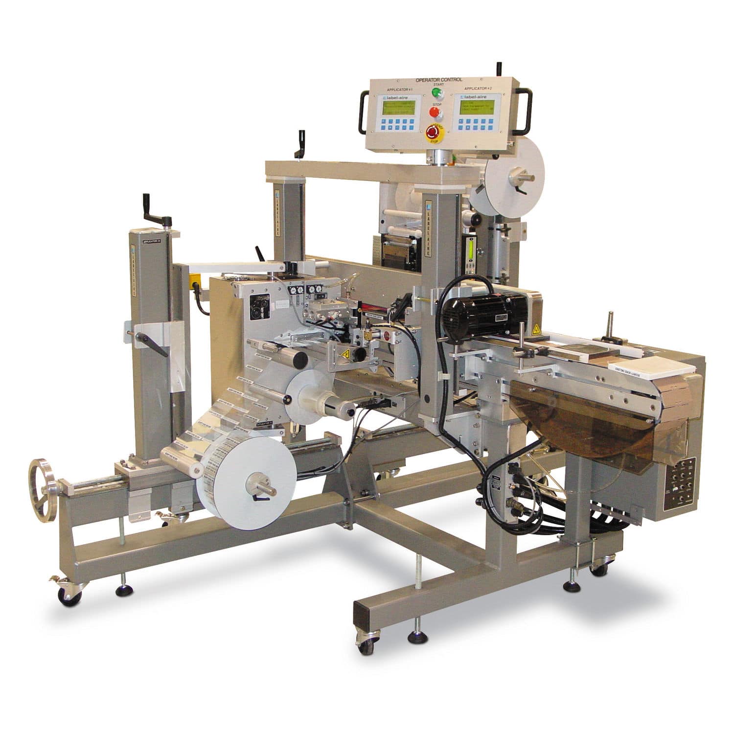 Automatic labeler - 3paneldvd - Label Aire - in-line