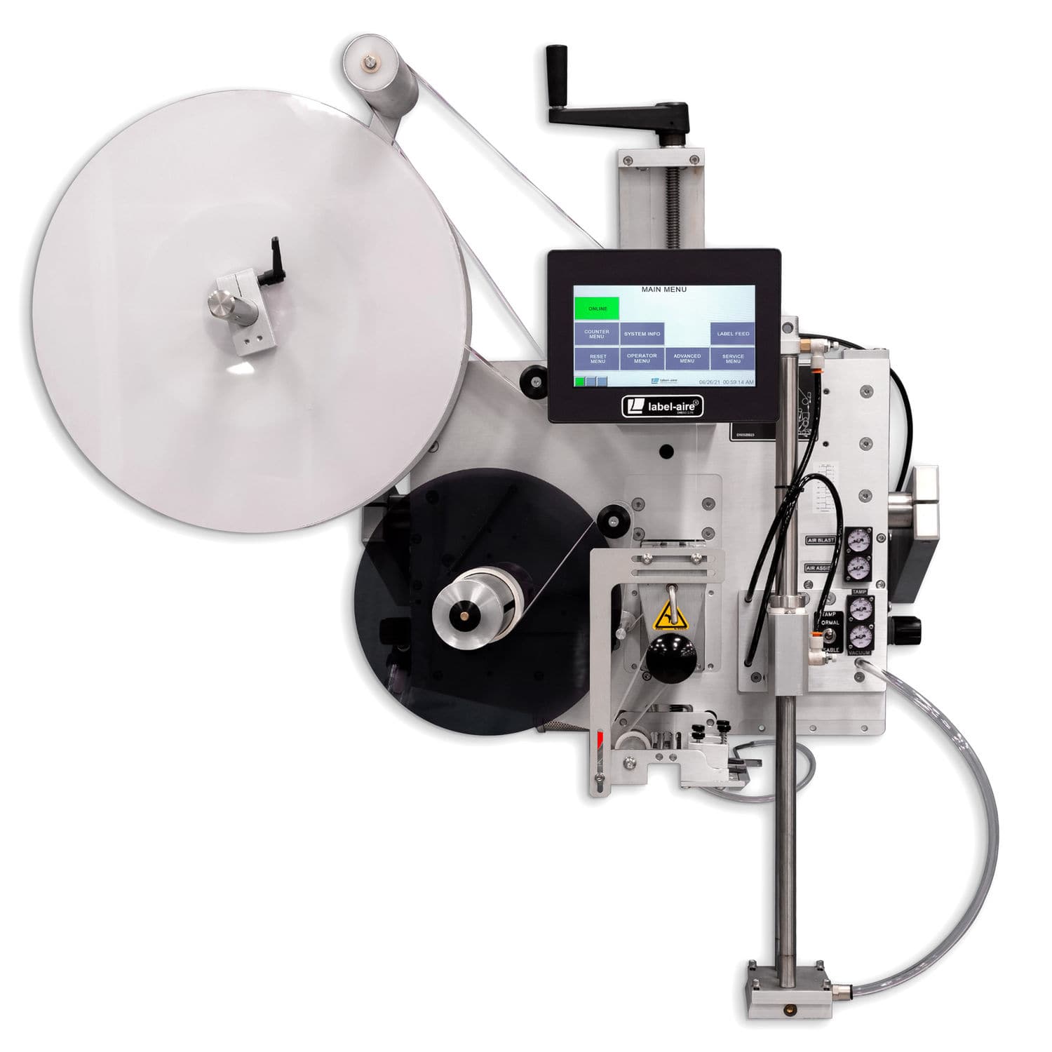 Automatic label applicator - 3114-TS - Label Aire - for packaging / top ...