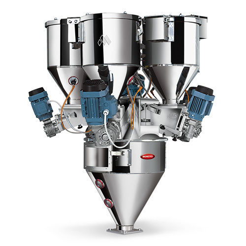 Metering mixer - DVX - Moretto - conical screw / batch / vertical