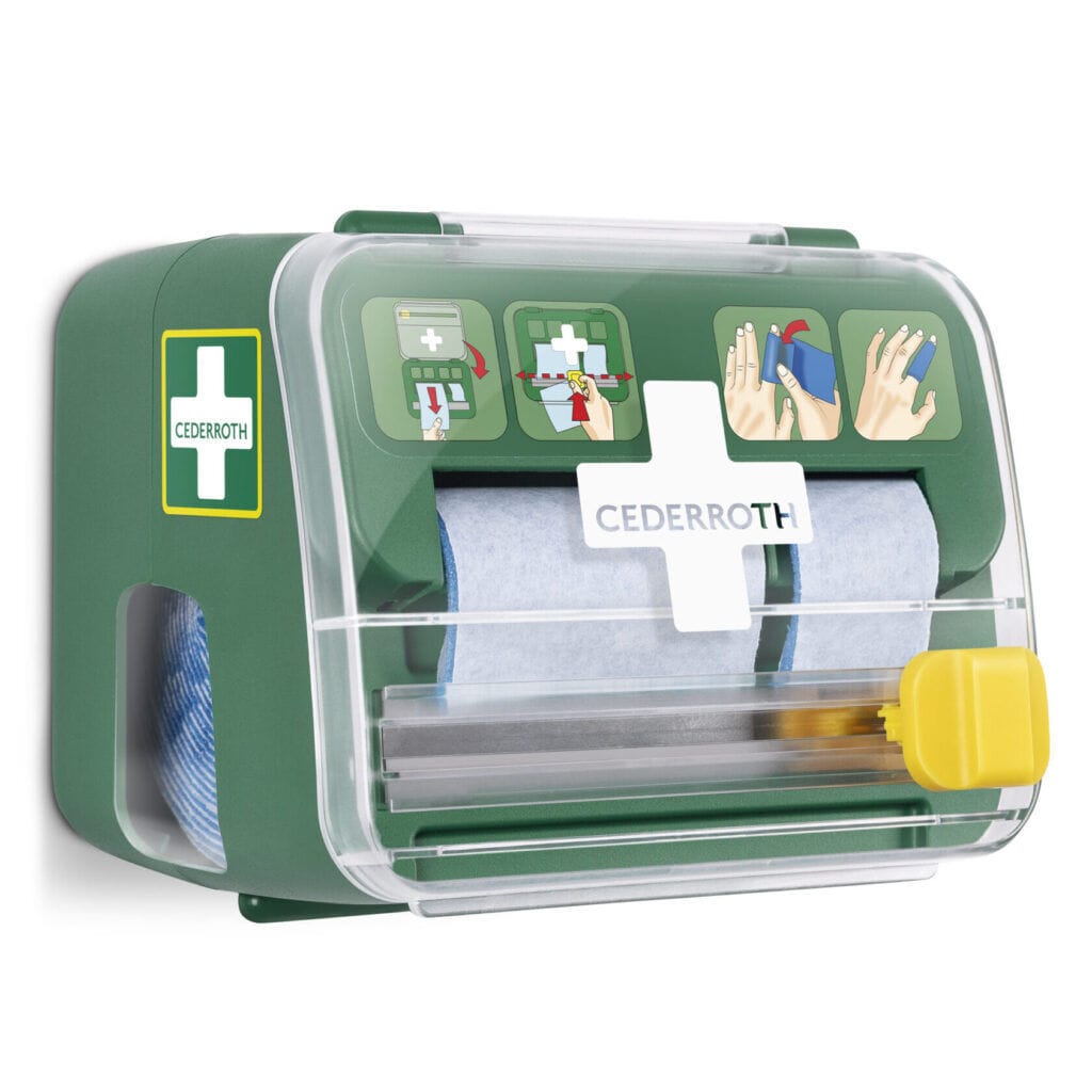 Foam film dispenser - 510004108 - Cederroth - band-aid / flexible / compact