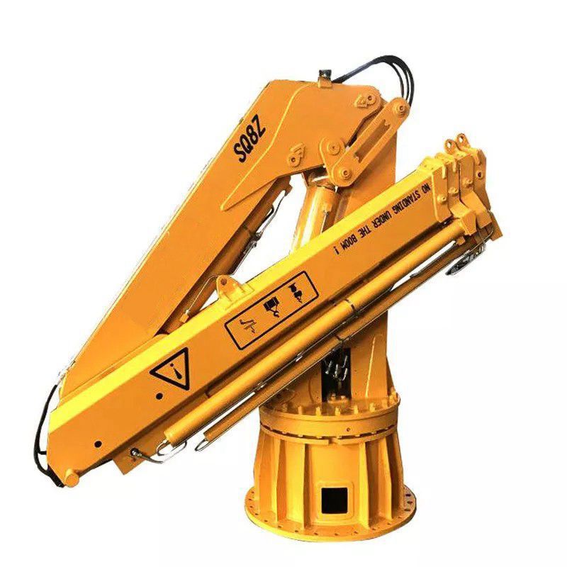 Barge crane - Relong Tech - boom / folding / shipbuilding