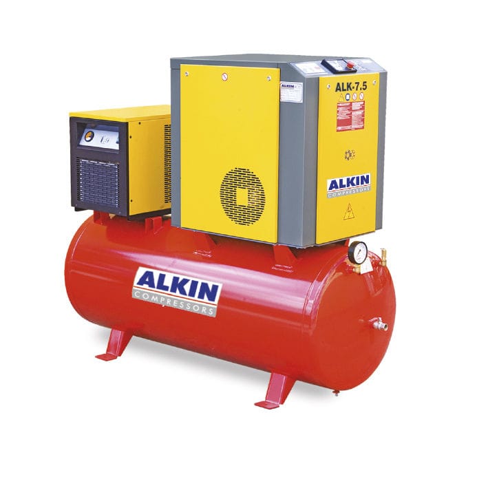 Tank-mounted compressor - ALK DK Series - ALKIN Compressors - screw ...