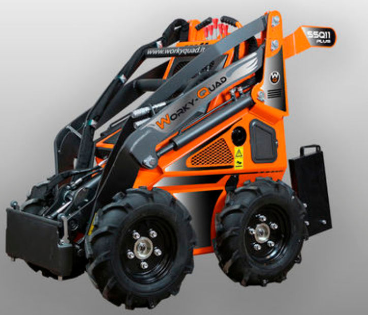 Rubber-tired mini skid steer loader - SSQ 11 Plus - Worky Quad - Cast Group