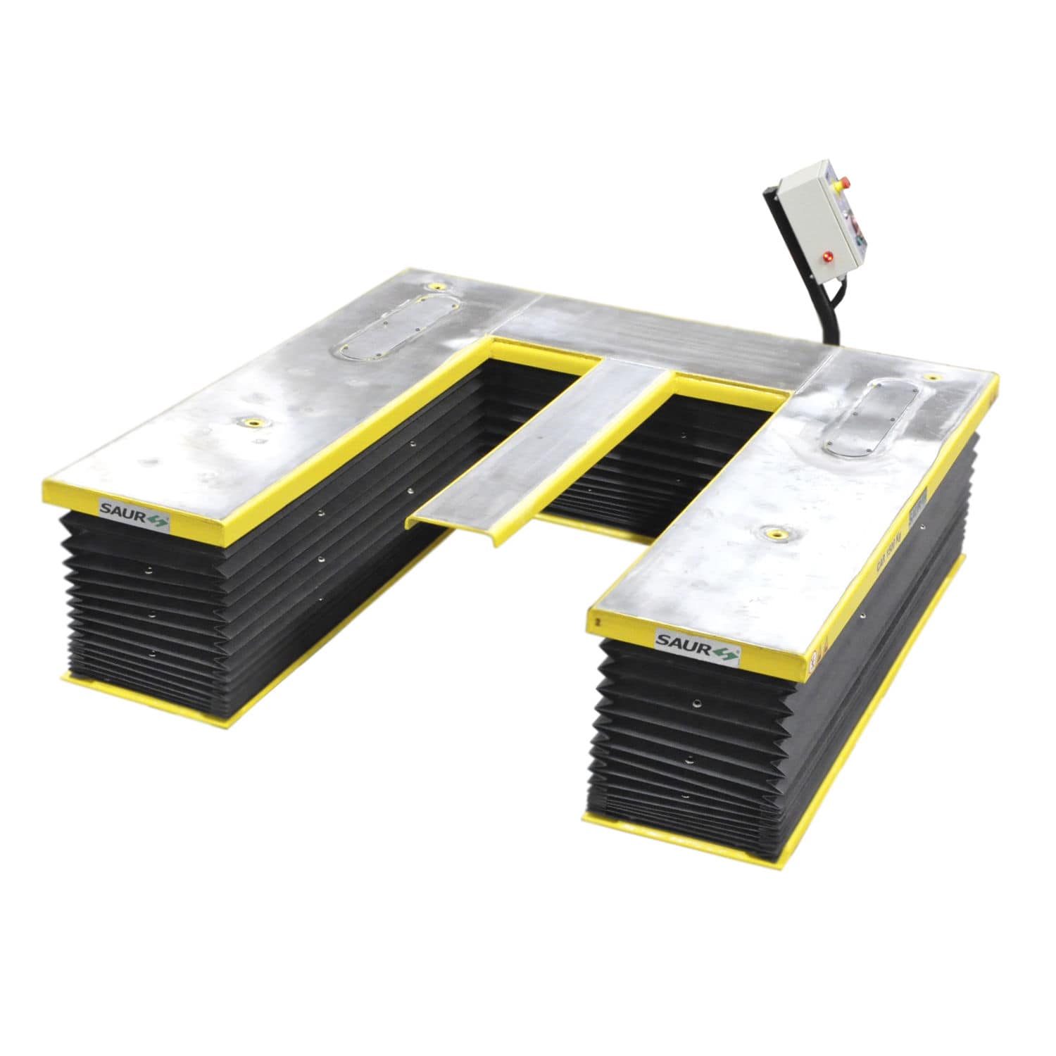Bellows lift table - Saur - hydraulic / stationary