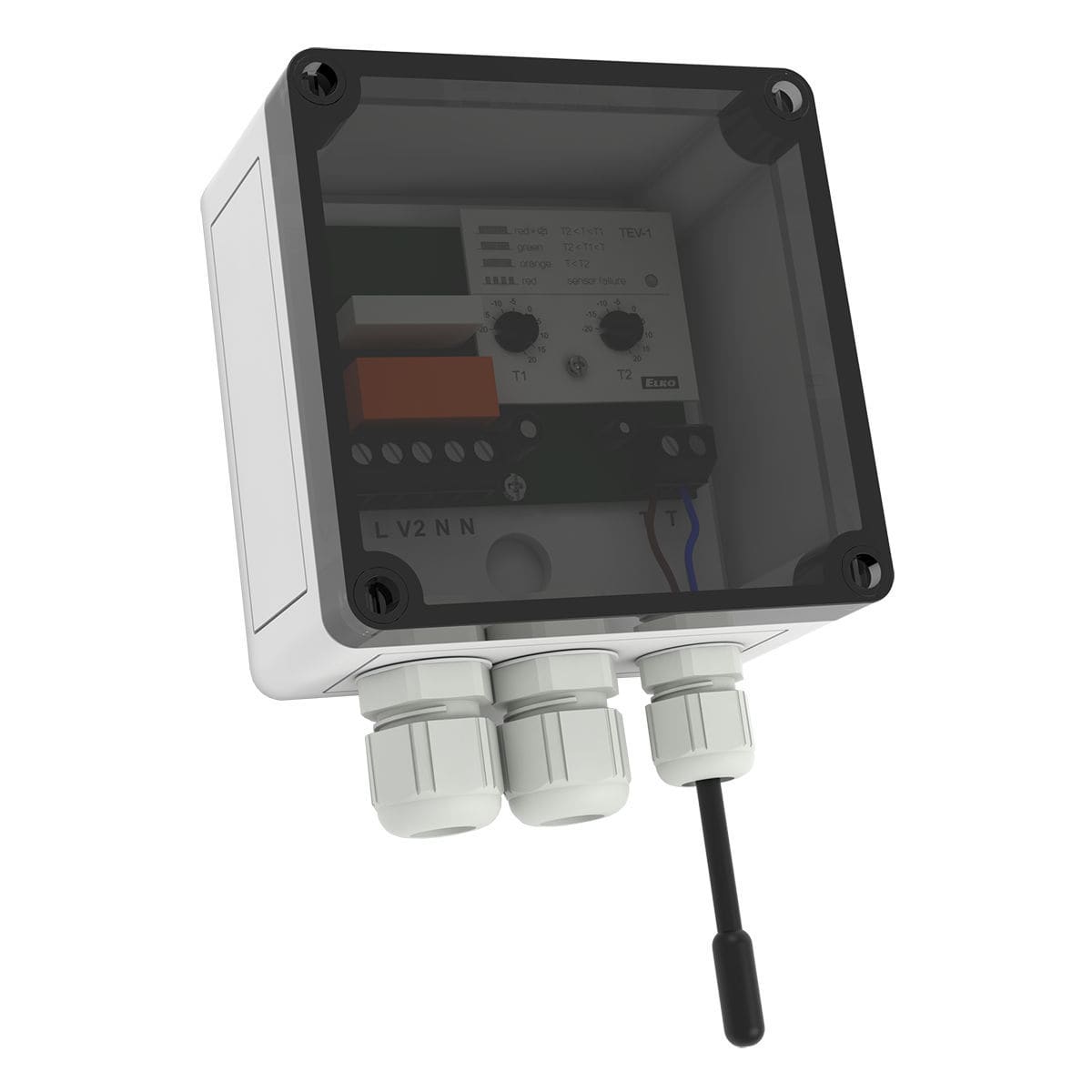 Adjustable thermostat - TEV-1 - ELKO - IP65 / for freeze protection