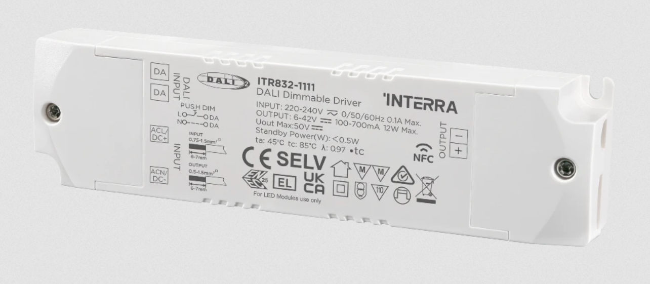 Power LED driver - ITR832-1111 - Interra - programmable / dimmable / IP20