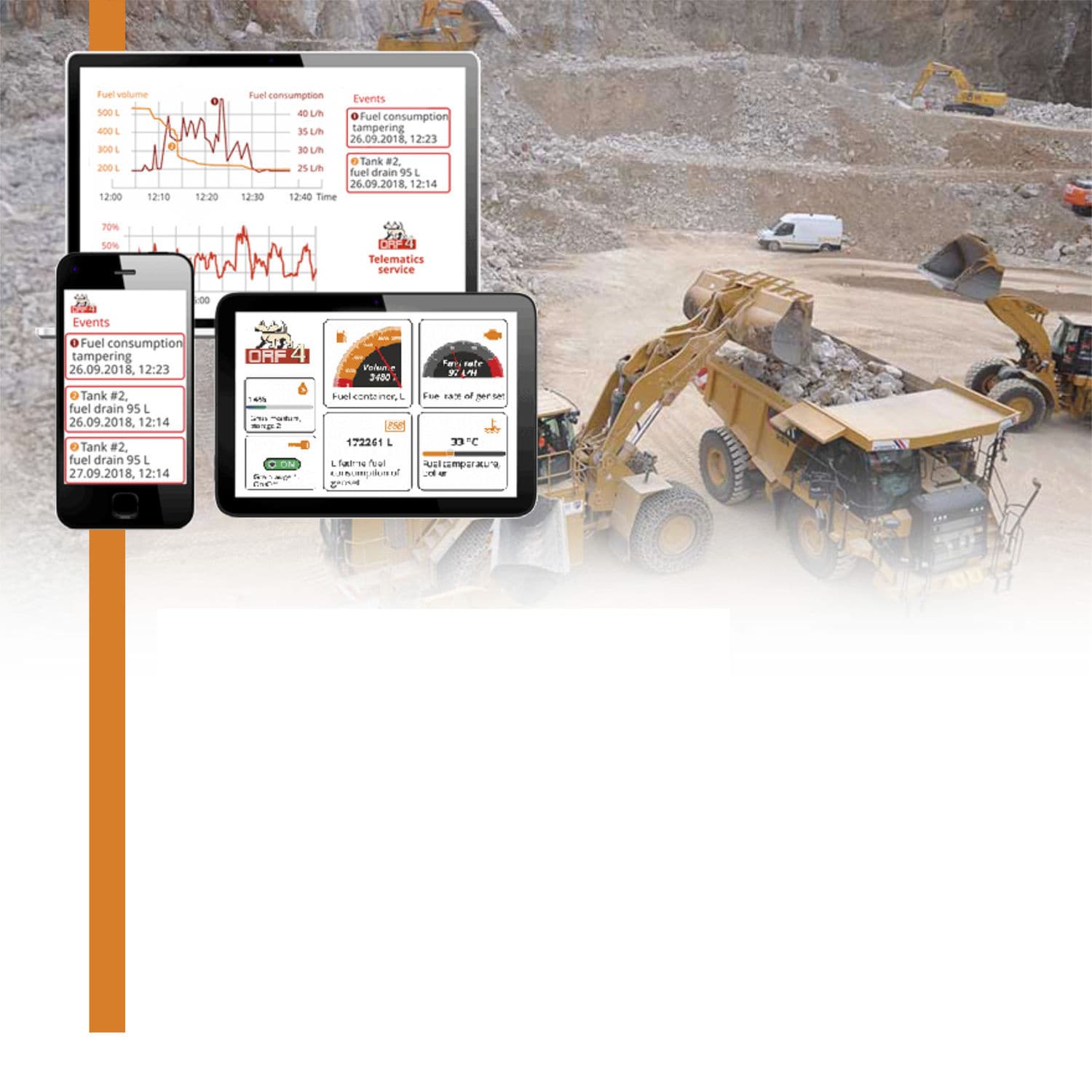 Fuel consumption monitoring system - TECHNOTON - for trucks / for the ...