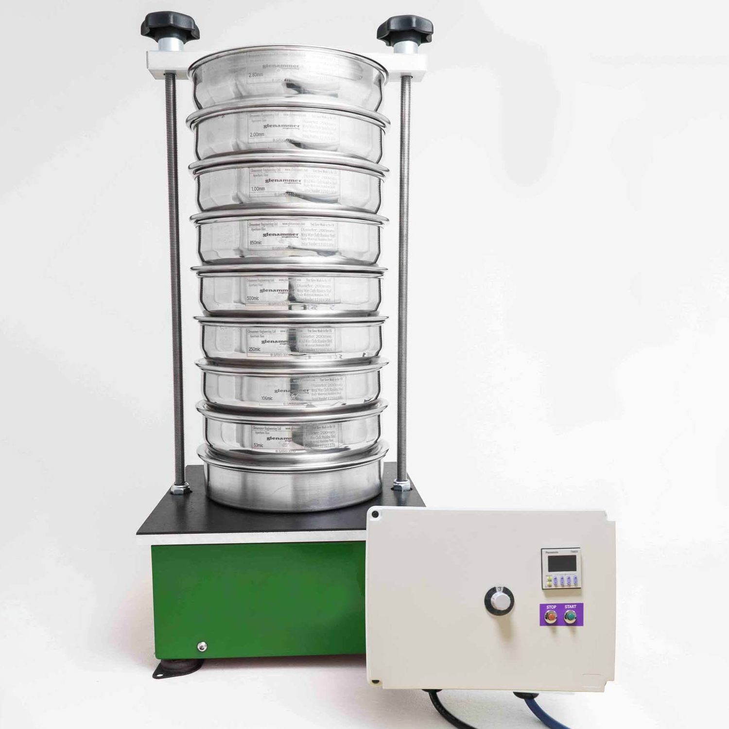 Dry sieving sieve shaker - SQ Variable series - Glenammer - for wet ...
