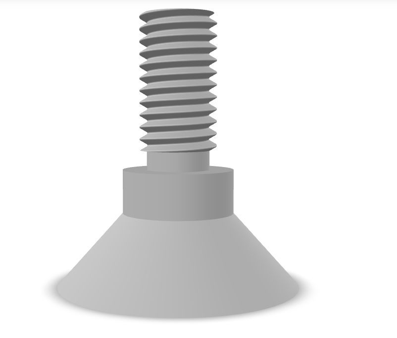 Round suction cup - 14.025.040.02 - Morali GmbH - silicone