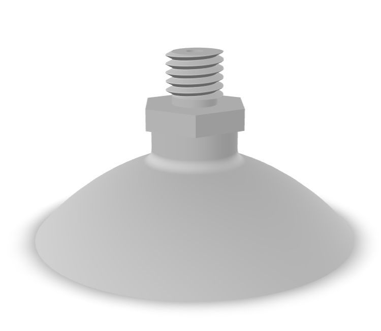 Round suction cup - 14.075.004.03 - Morali GmbH - silicone / NBR