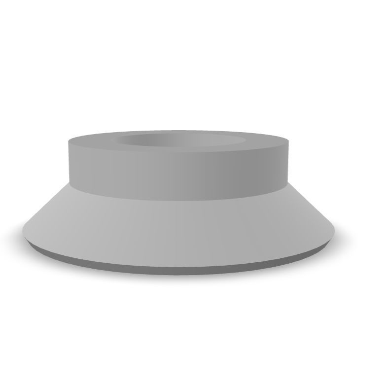 Round suction cup - 10.015.227.01 - Morali GmbH - silicone / NBR