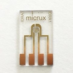 Thin-film electrochemical electrode - ED-IDRA1-Au - Micrux Fluidic ...