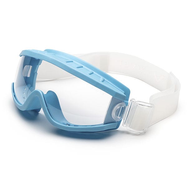Polycarbonate protective goggles - 619 - UNIVET - PVC / nylon / wrap-around