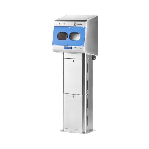 Hand sanitizer distribution terminal - INTEGRA PLUS - INOXSIS - floor ...
