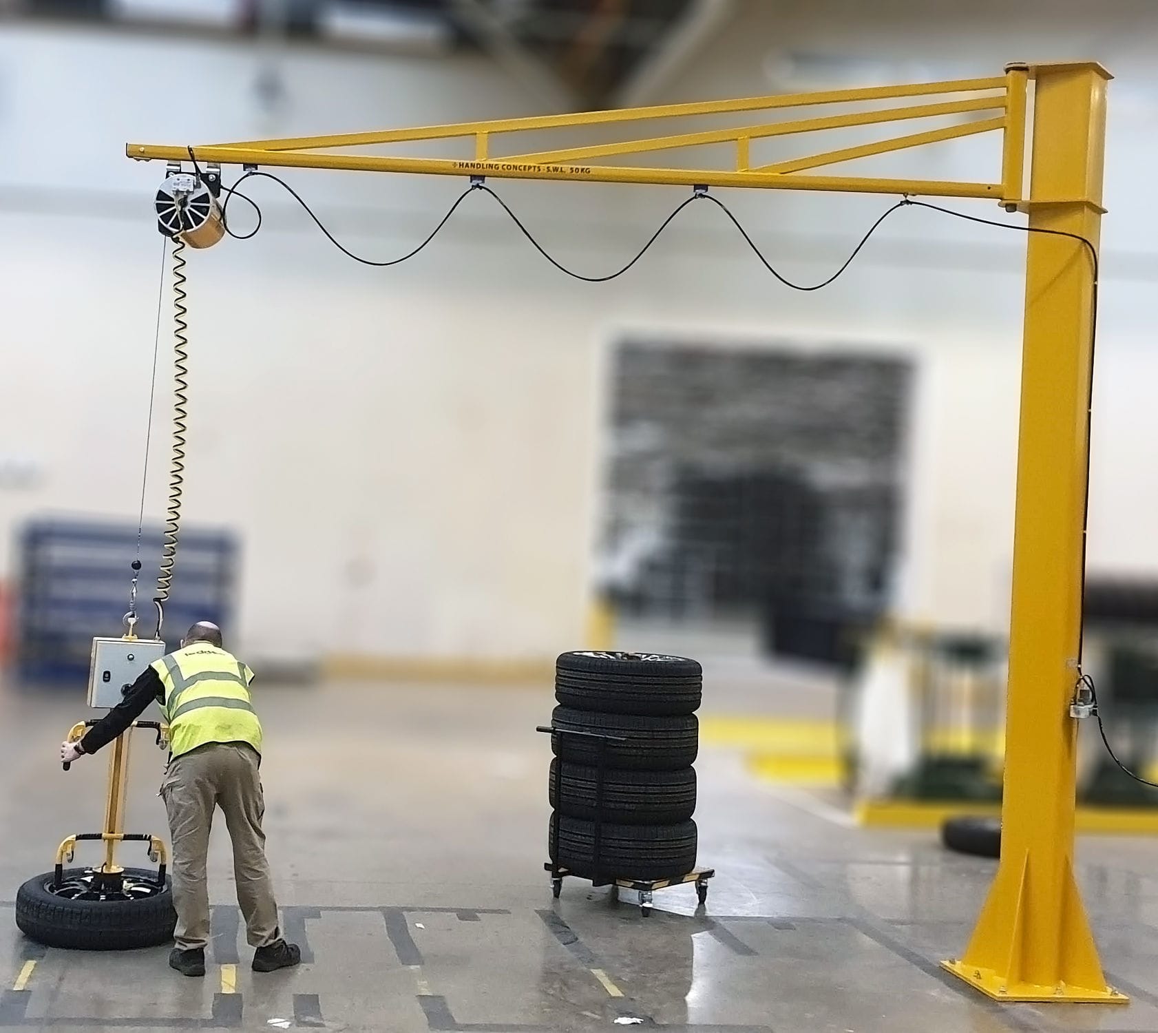 Lifting jib crane - Handling Concepts Ltd