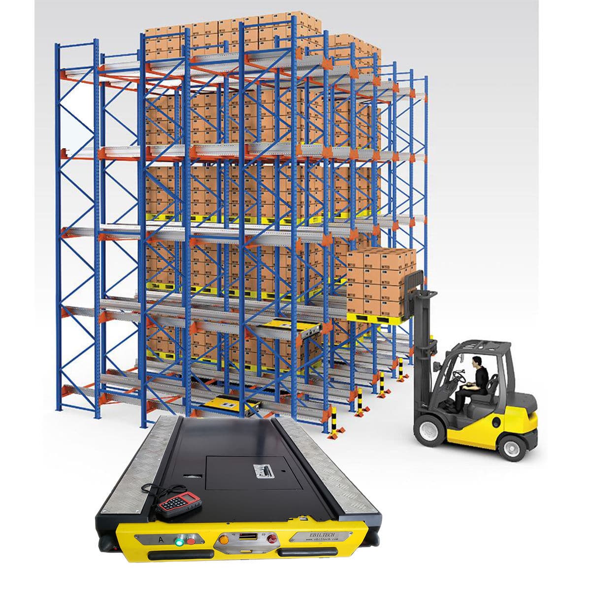 Radio-controlled pallet shuttle - Jiangsu EBIL Intelligent Storage ...
