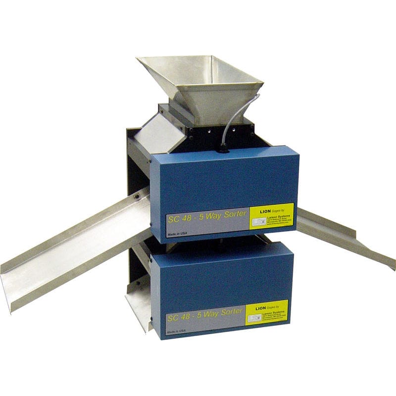 High-speed sorter - SC48-5 - Larson Systems Inc. - pneumatic / 5-way
