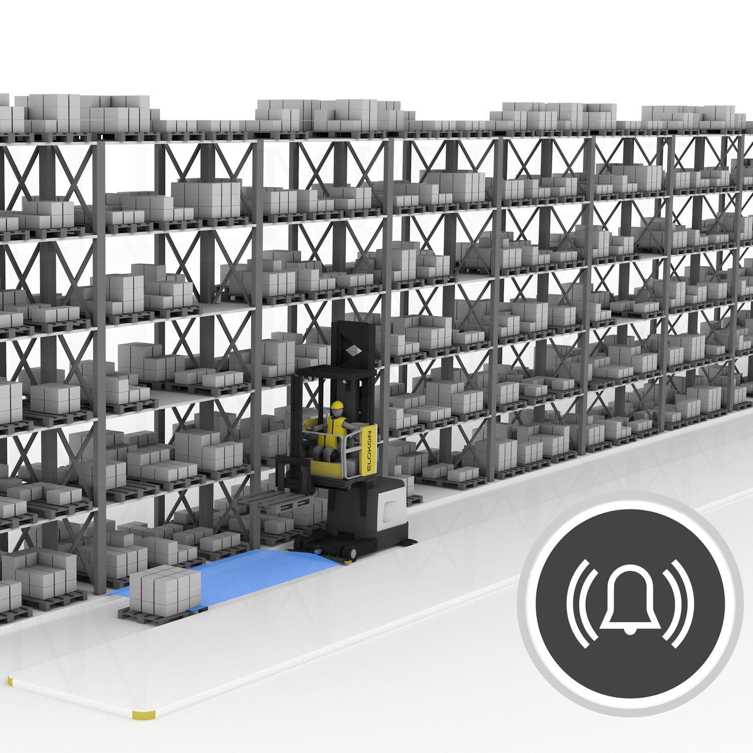 Anti-collision safety system - ELOassist - ELOKON GmbH - for forklift ...
