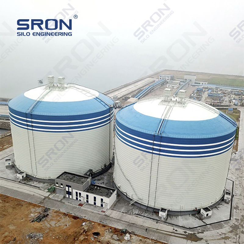 Cement silo - Henan SRON SILO ENGINEERING Co., Ltd - for powders / for ...
