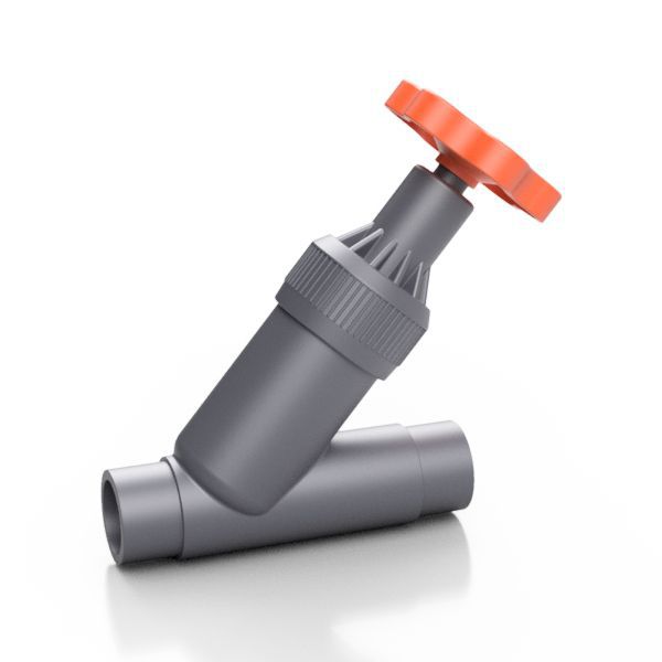 Shut-off valve - VI - Effast - piston / manual / with handwheel