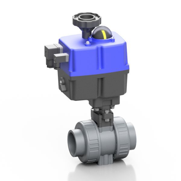 Ball valve - EBK1 - Effast - electrically-actuated / for control ...