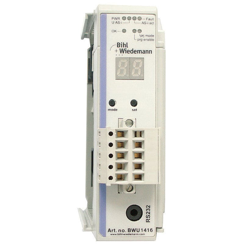 Digital master module - BWU1416 - Bihl+Wiedemann GmbH - ASi / RS232 / safety