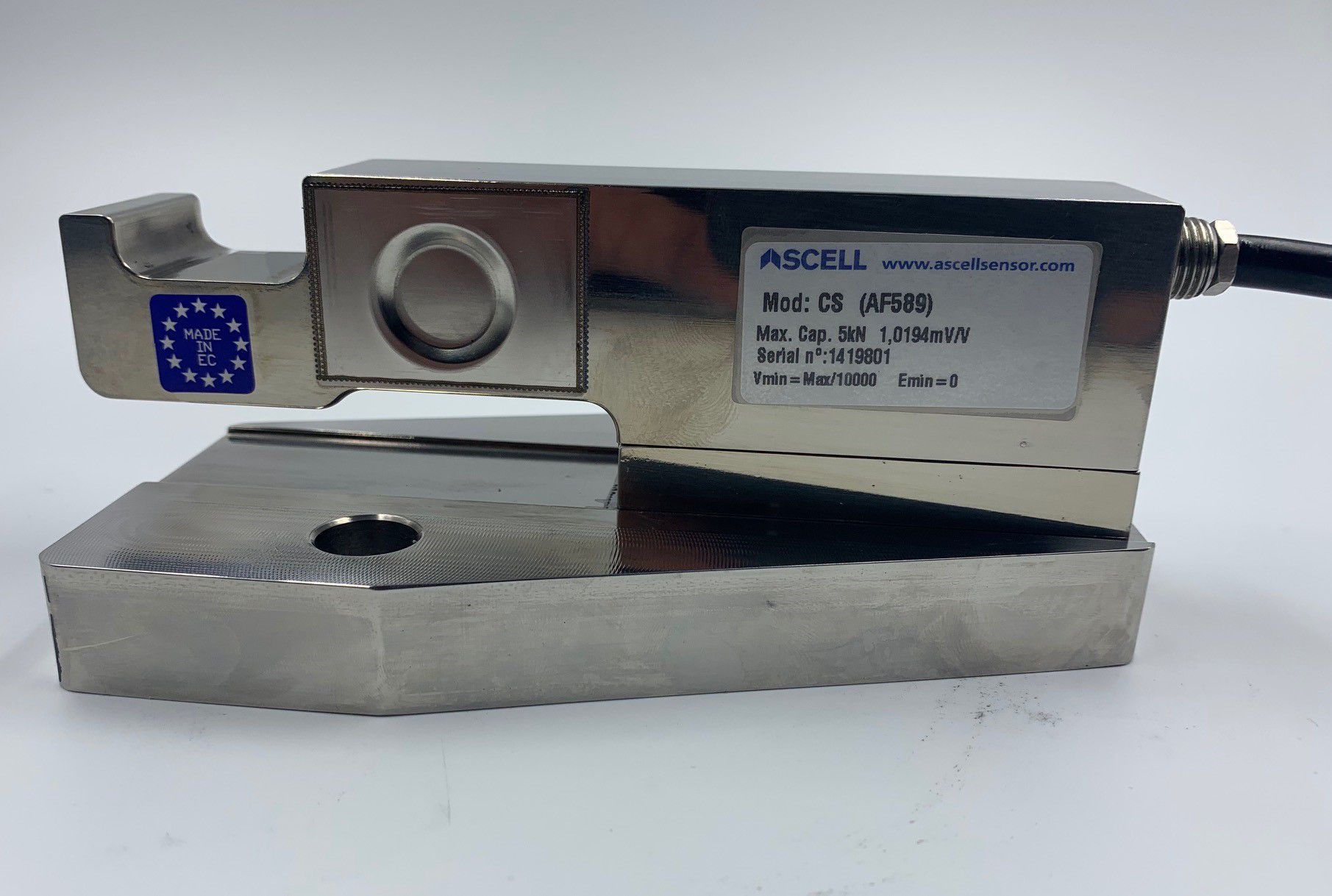 Shear beam load cell - AF589 - Ascell Sensor,S.L. - beam type