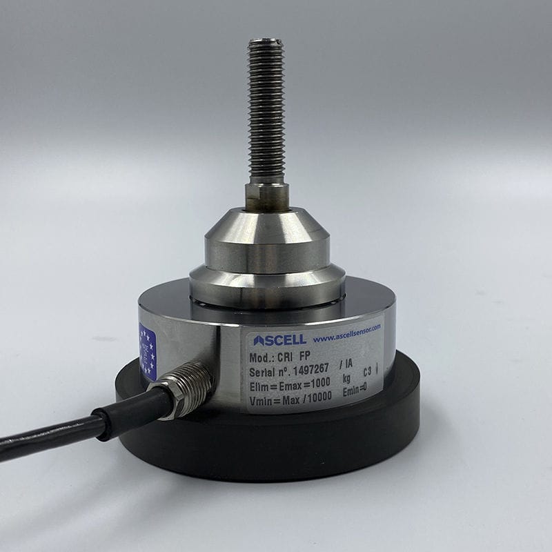 Compression load cell - CRI FP - Ascell Sensor,S.L. - button type / for ...