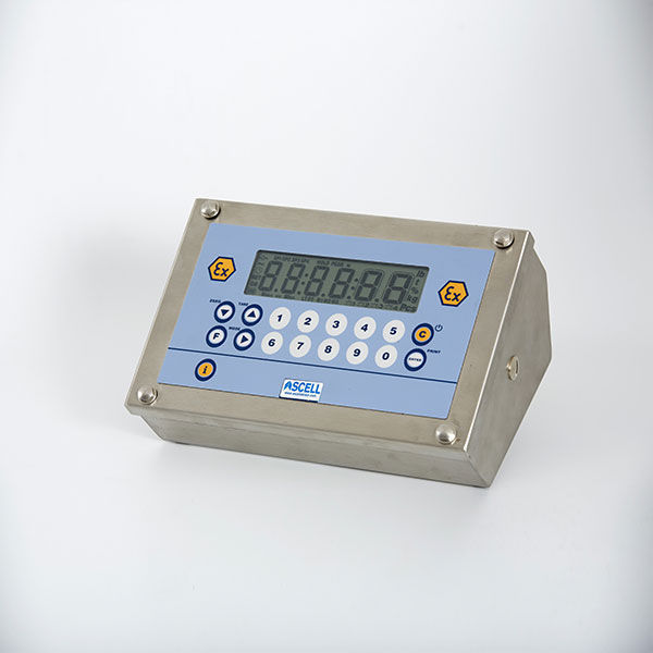 LCD display weight indicator - I800ATEX - Ascell Sensor,S.L. - portable ...