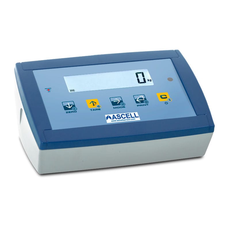 LCD display weight indicator - I510 - Ascell Sensor,S.L. - portable / waterproof / IP54
