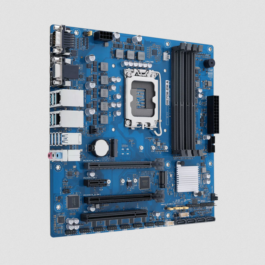 Micro-ATX motherboard - Q670M-EM-A - ASUSTeK computer INC - Intel® Celeron® / Intel® Core i3 ...