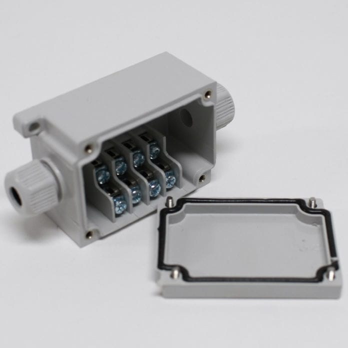 Wall-mounted terminal box - DS-MTB-4P - DSE, Inc. - flame-retardant ...