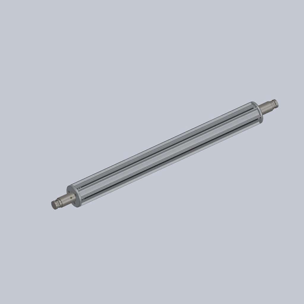 Pneumatic expanding shaft - Ejematic - double support