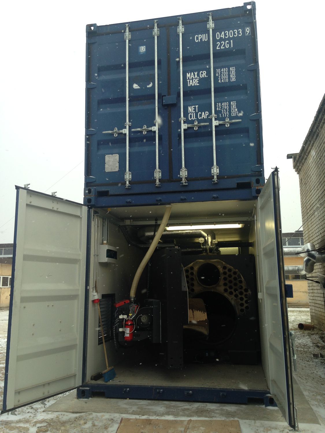 Containerized boiler house - Pelltech