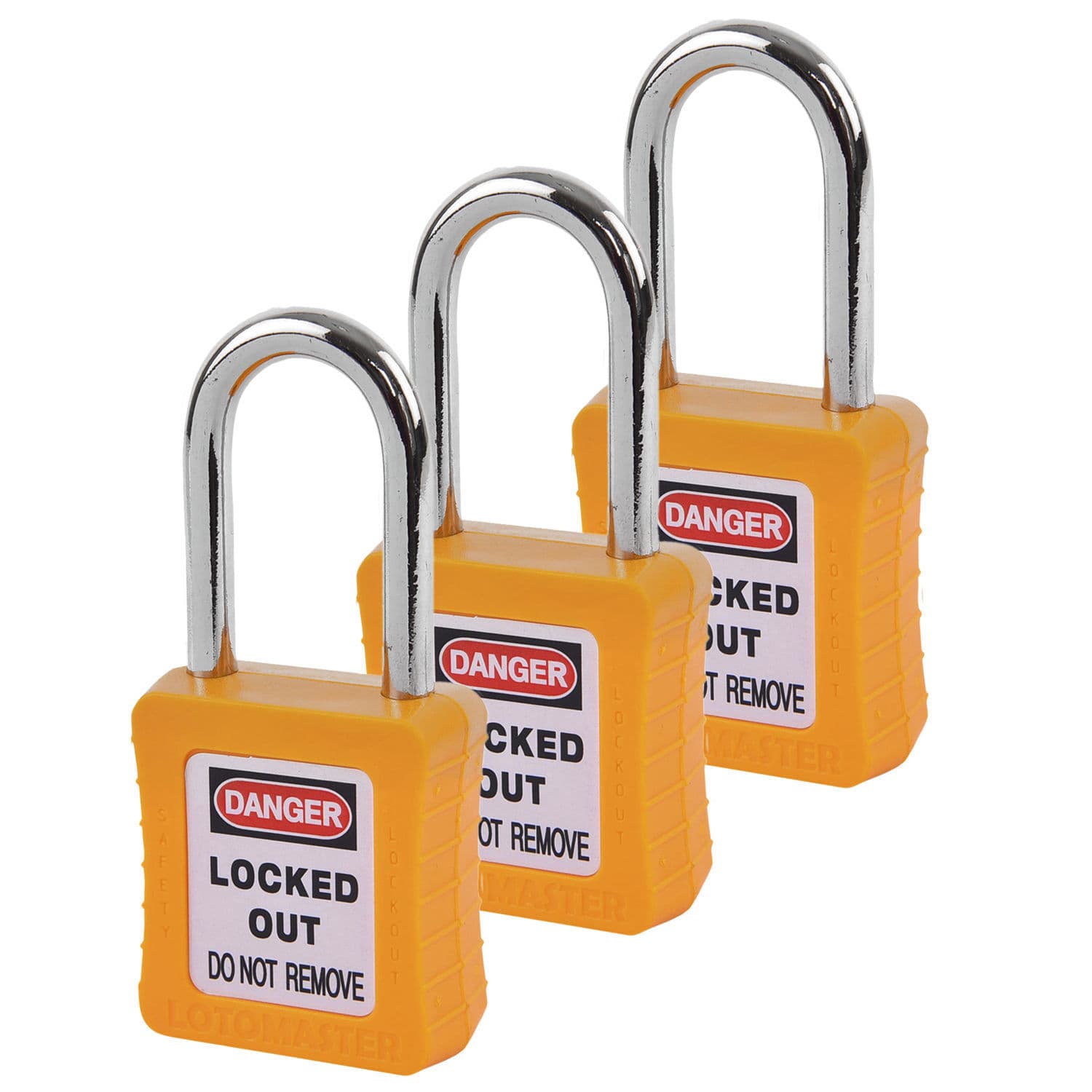 Stainless steel padlock - LM-ULPP-RS-KD+MK3-Y - Loto Master Inc.