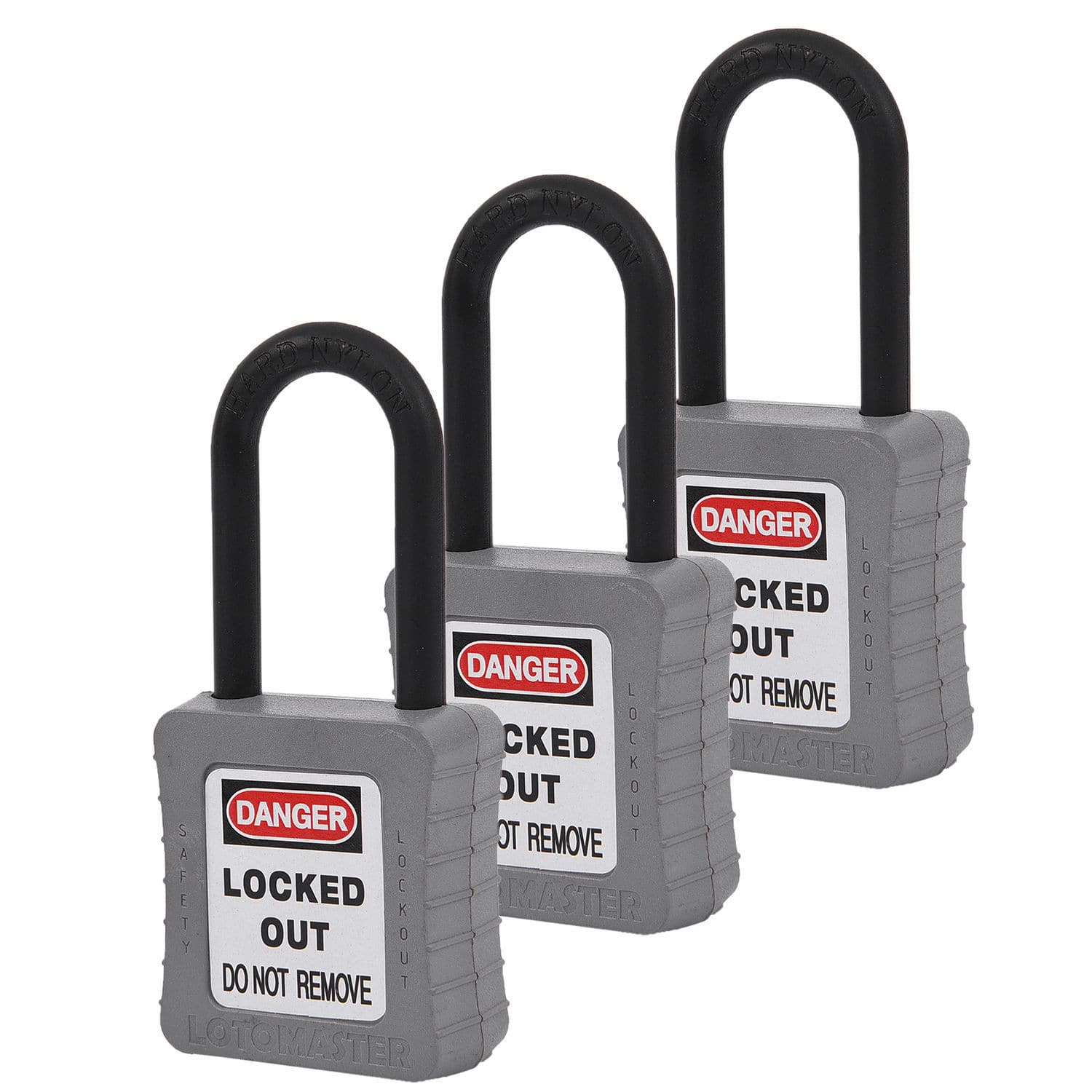 Security padlock - LM-DEPL-KD+MK3-GRY - Loto Master Inc.