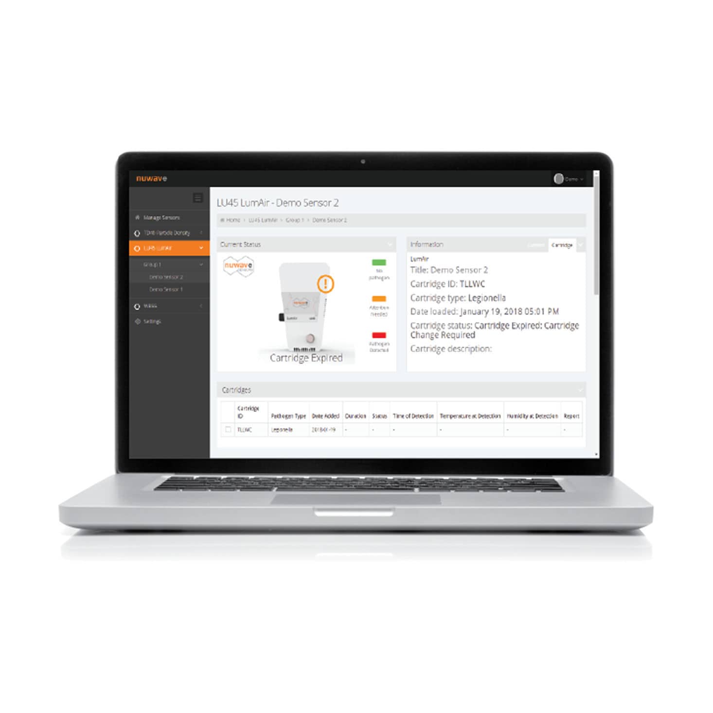 Analysis software - HEX - NuWave Sensors - monitoring / interface / quality