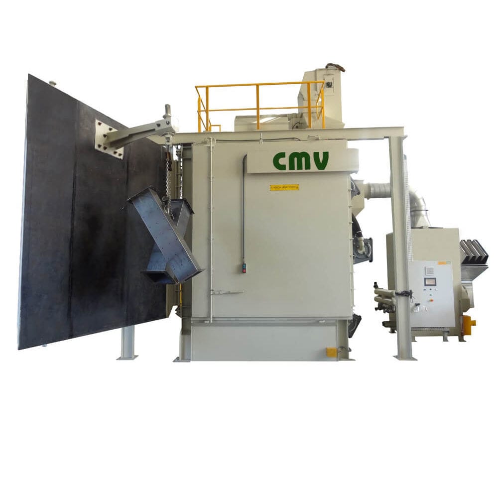 Suspended load shot blasting machine - CMV - turbine / for metal ...