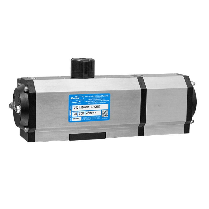 Pneumatic valve actuator - UT180 series - Max-Air Technology - 180° / rack-and-pinion / double ...