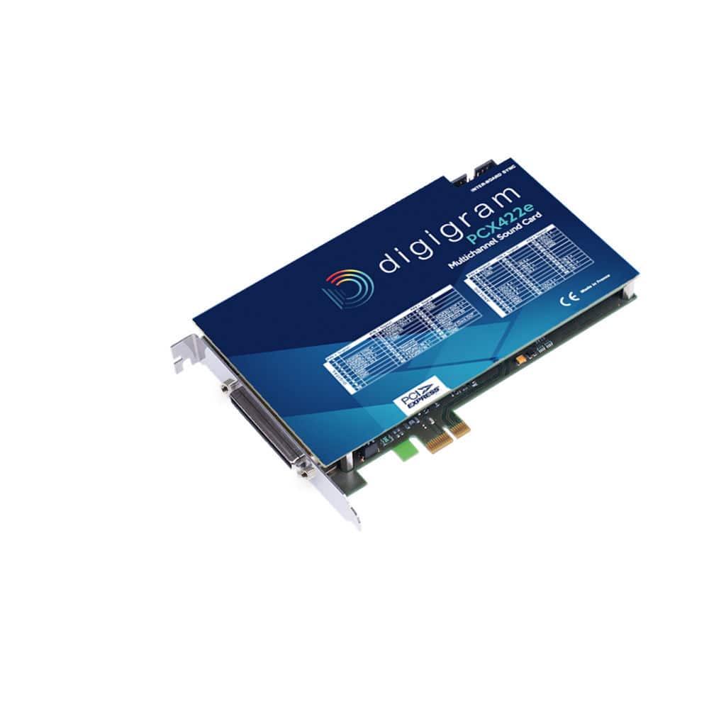 PCI Express sound card - PCX422E - DIGIGRAM - multi-channel / low-profile