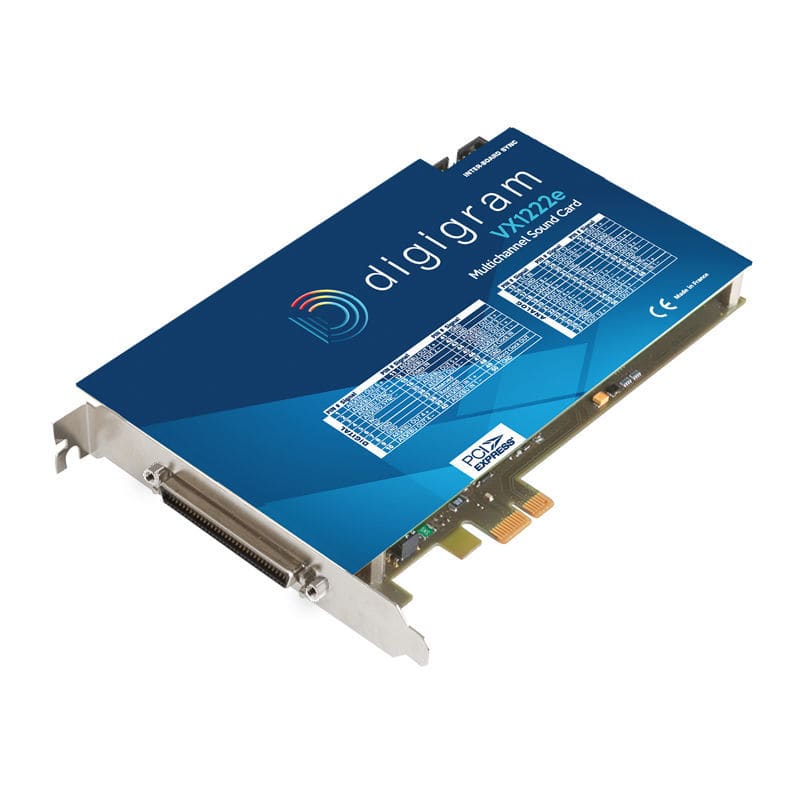PCI Express sound card - VX1222E - DIGIGRAM - low-profile / multi-channel
