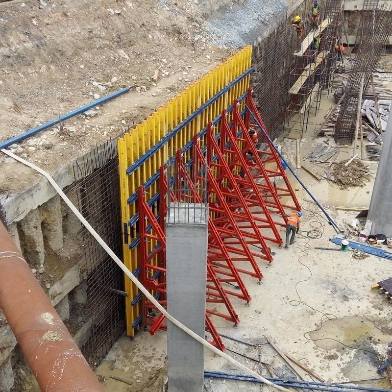 Single-sided formwork - ASYAPI scaffolding - wall / dam / high