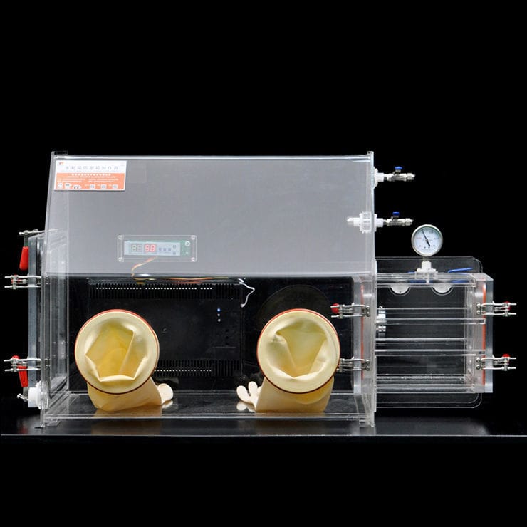 Acrylic glove box - H-type - Changshu Tongrun Electronic Technology Co., Ltd. - with ...