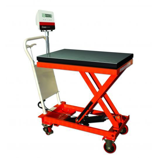 Lift table with built-in scale - BS series - TIMBER PRODUCTIONS ...