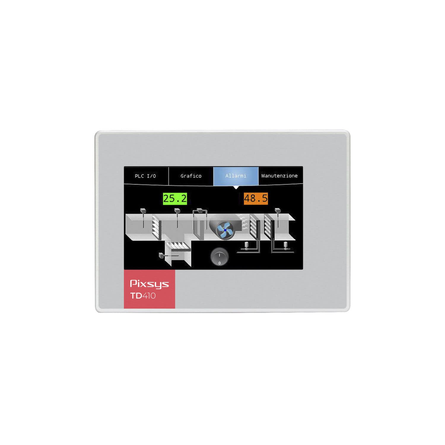 Resistive touch screen HMI - TD410 - Pixsys - embedded / 480 x 272 / ARM Cortex-A8