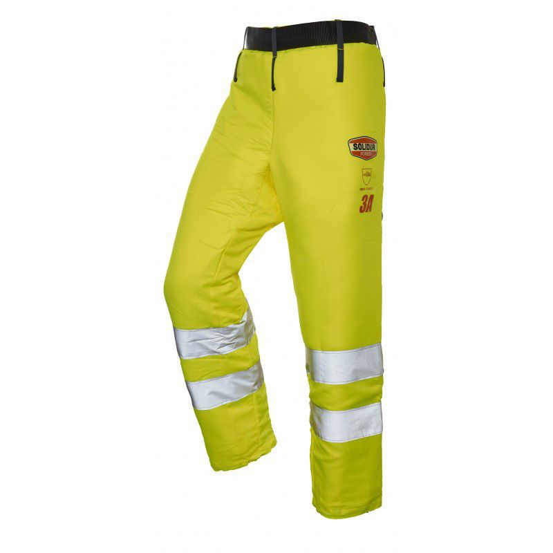 Work pants - GLOW - Solidur - high-visibility / polyester / yellow