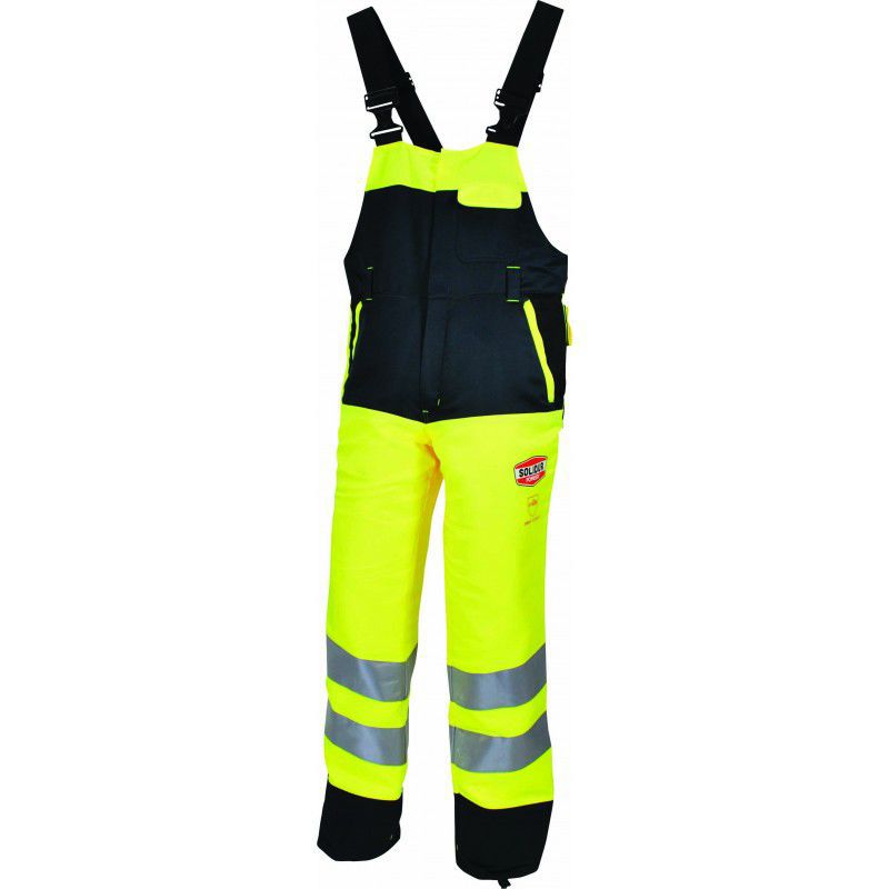 Work brace overall - GLOW - Solidur - anti-cut / high-visibility ...