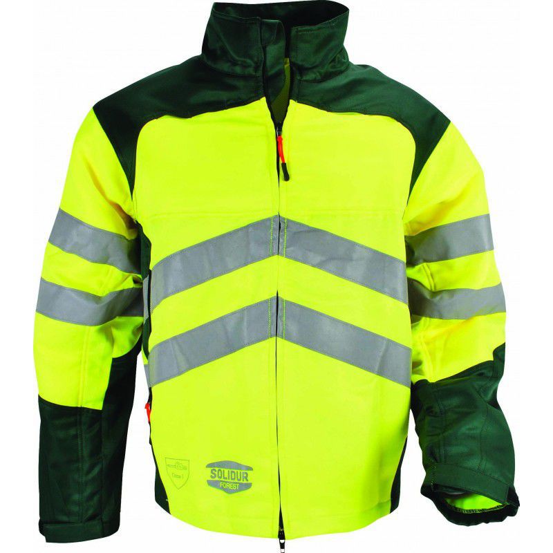 Work jacket - GLOW - Solidur - anti-cut / high-visibility / polyester