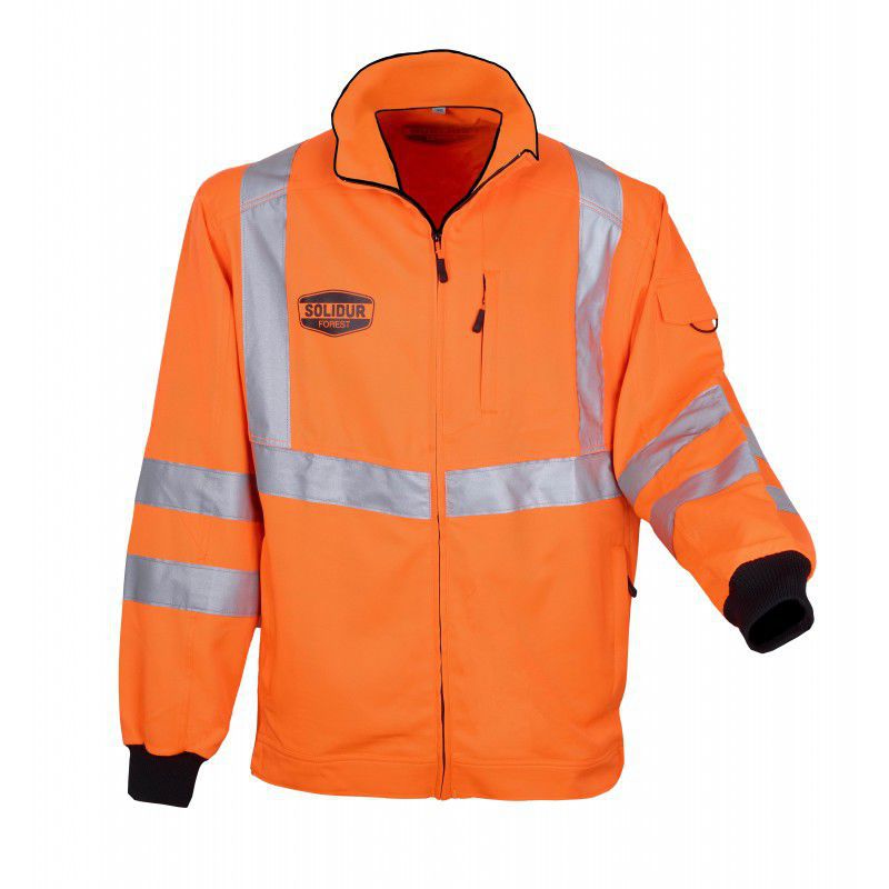Work jacket - NEON - Solidur - high-visibility / polyester / forestry